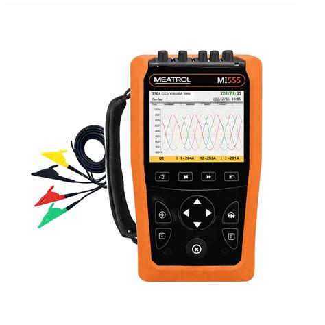 Portable Multifunctional Power Network Analyzer 40 Ips Display