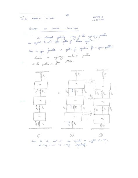 SOLUTION Numerical Analysis Notes Of System Of Linear Equations Studypool