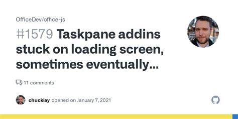 Taskpane Addins Stuck On Loading Screen Sometimes Eventually Open