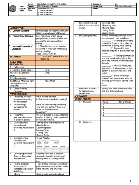 Tle Sep 5 6 Pdf Sewing Cognitive Science