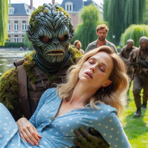 Woman Fainted In The Arms Of A Creature By Therotherothero On Deviantart