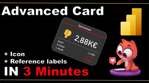 Advanced Card With Icon And Reference Labels In Powerbi Youtube
