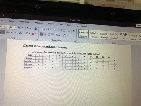 Solved Gn Layout Practice Final References Mailings Review