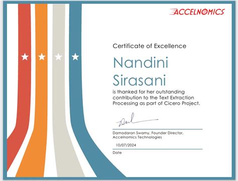 Sirasani Nandini On Linkedin Accelnomics Gratitude Teamwork Appreciation