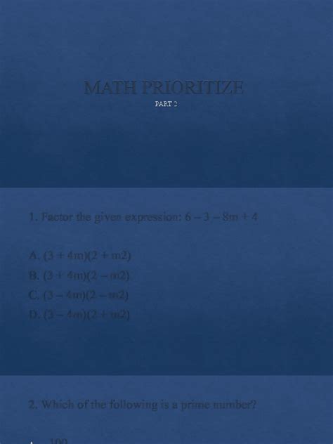 Math Prioritize Part 2 Pdf Pressure Force