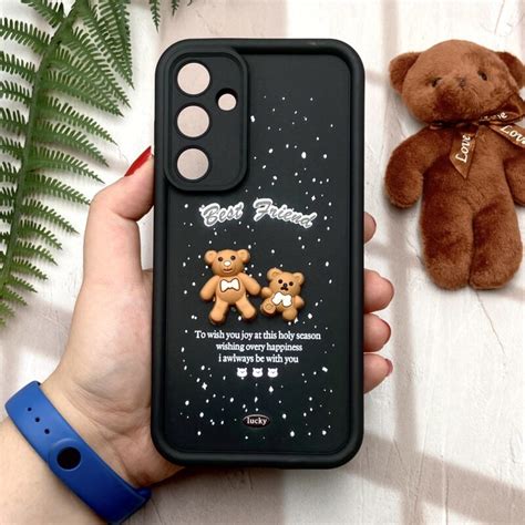 قاب گوشی Galaxy A55 سامسونگ Solid Case سیلیکونی تدی برجسته سه بعدی Best