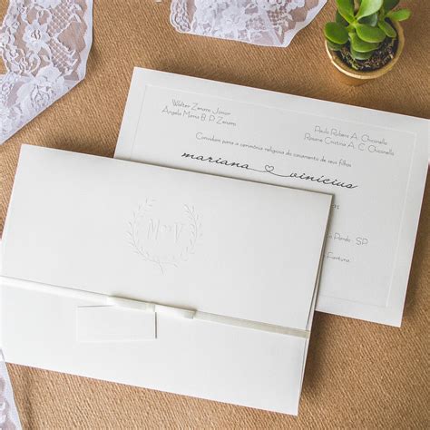 Convites De Casamento Tradicionais E Clássicos Papel E Estilo