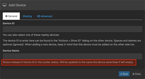 Refresh Advertised Device Name If Not Overriden Feature Syncthing
