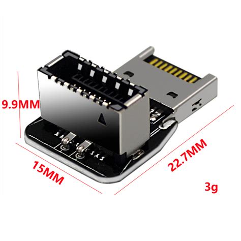 China Desktop Computer Motherboard Usb31 Type E Interface 90 Degree