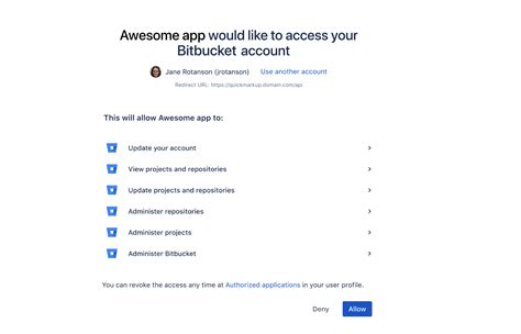 Bitbucket OAuth Provider API Bitbucket Data Center Atlassian Documentation
