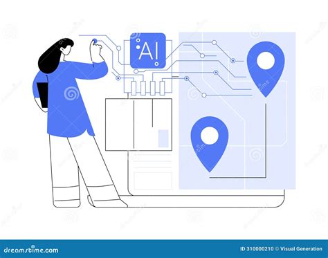 Real Time Supply Chain Visibility With Ai Abstract Concept Vector