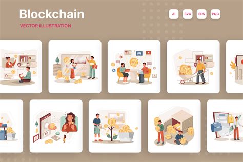 Blockchain Illustration Concept Graphic By Freeslab88 · Creative Fabrica