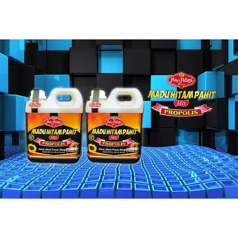 Bitter Super Black Honey Package 2kg Plus Propolis Ar Rozi Immune