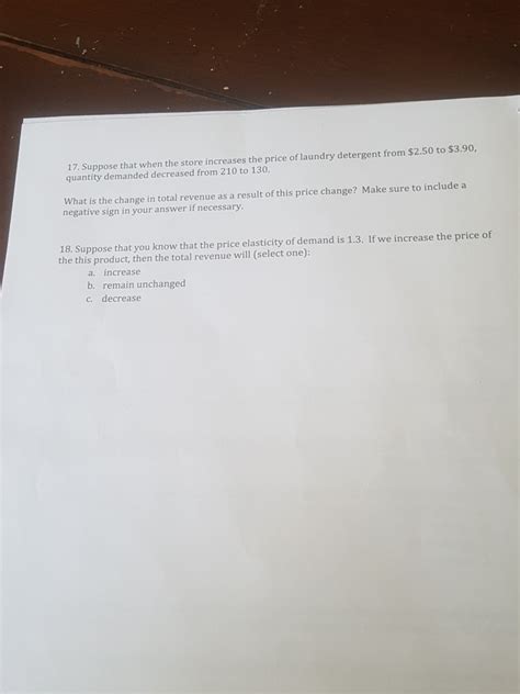 Solved Elasticity Problem Set Use The Following Information Chegg