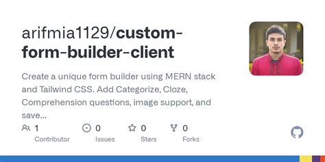 Github Arifmia1129custom Form Builder Client Create A Unique Form