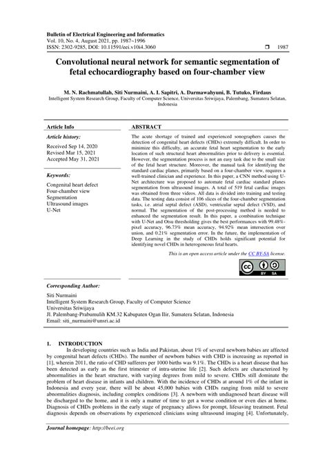 Pdf Convolutional Neural Network For Semantic Segmentation Of Fetal