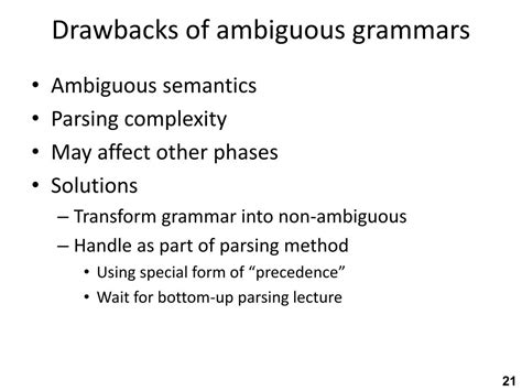 Ppt Winter 2012 2013 Compiler Principles Syntax Analysis Parsing