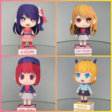 Diy Papercraft Anime Oshi No Ko Miniature Paper Shopee Singapore