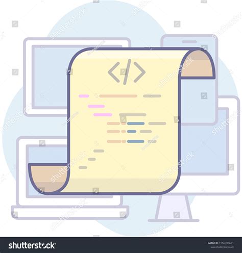 Vector Program Code Image Stock Vector Royalty Free 1156395631 Shutterstock