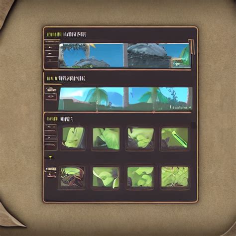 Blank Gui For Interactive Island Survival Crafting Game · Creative Fabrica