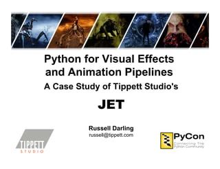 Python Pipeline Automates Visual Effects Workflow PPT