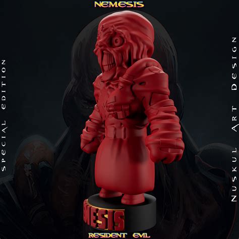 Stl File Nemesis Chibi Residual Evil 🏫・3d Printing Design To Download・cults