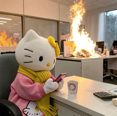 Sanrio Working Hello Kitty Working Hard Hello Kitty Jobs Hello