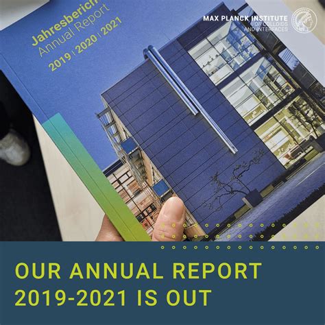 Max Planck Institute Of Colloids And Interfaces On Linkedin Annualreport