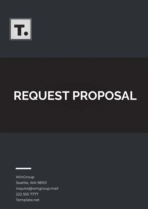 Free Request Proposal Template To Edit Online