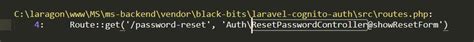 Laravel Black Bitslaravel Cognito Auth Causing Issues In Default