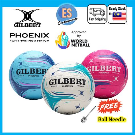 Gilbert Phoenix Match Netball Size 5 4 Bola Jaring Latihan