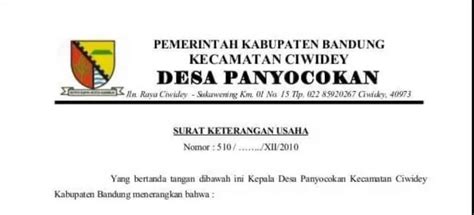 Cara Mengurus Surat Keterangan Usaha Wirausaha Dan UMKM