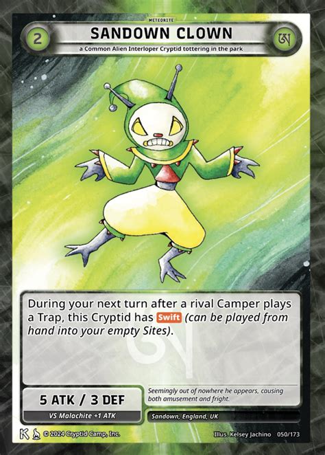 Card 50 Sandown Clown Base Set Cryptid Camp Wiki Fandom