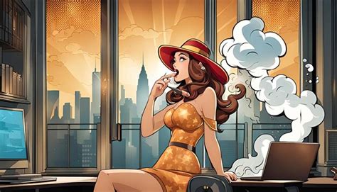 Comic Smoke Premium Ai Generated Image