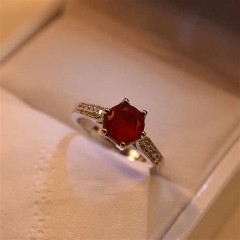 Glamorous Design Silver Plated Real Stones Ring For Girlswomen