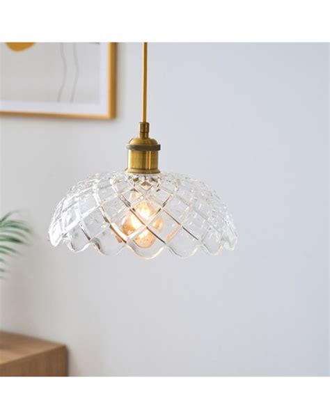 패트리샤 글라스 1등 펜던트조명 식탁등 투명