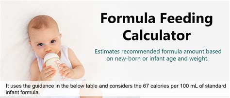 Formula Feeding Calculator · Dr Dad
