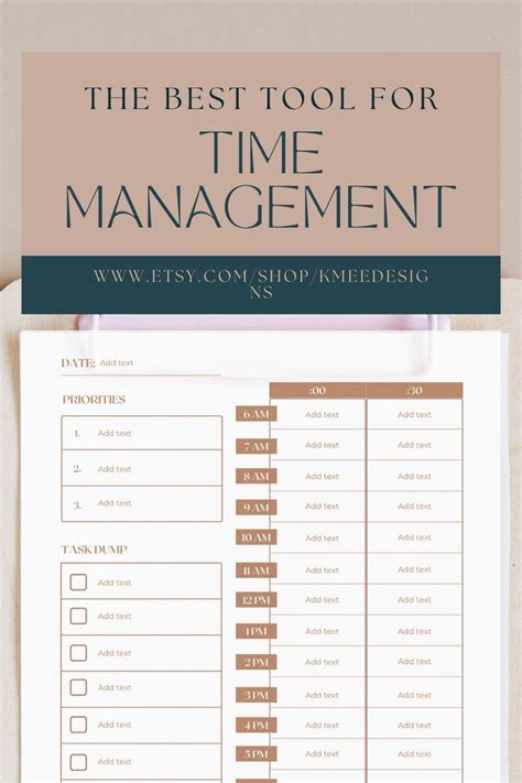 Time Boxing Or Blocking Daily Planner Editable Printable Time Block Planner Task Manager