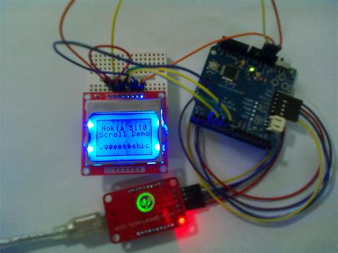 Arduino学习笔记32 Arduino Nokia 5110 Pcd8544驱动实验 Arduino智造