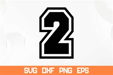 Jersey Number 2 Svg Graphic By Sadiqul7383 · Creative Fabrica