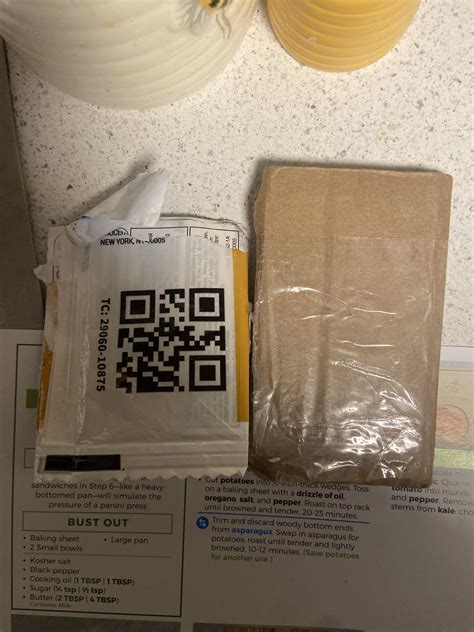 Qr Code Taped To Cardboard Inside My Box R Hellofresh
