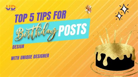 Top 5 Tips For Birthday Posts Design Under 5 Min In Canva Tips Trick