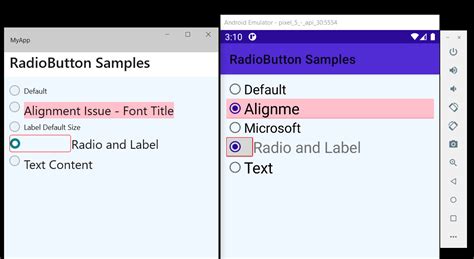 Radiobutton Content Renders Type On Android Issue Dotnet Maui Github