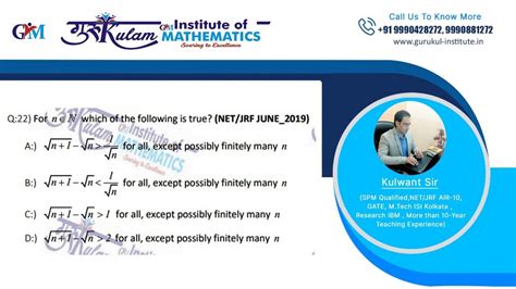 Question 22 Real Analysis Netjrf June 2019 Youtube