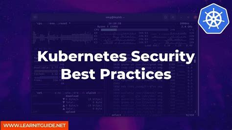 kubernetes security best practices