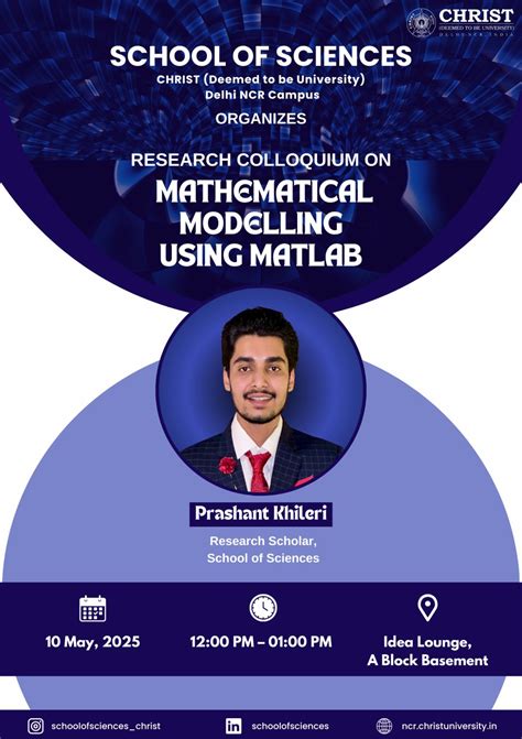 Researchcolloquium Matlab Mathematicalmodelling Christuniversity Prashant K
