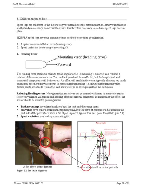 sam 4682 speed log calibration procedure pdf calibration menu