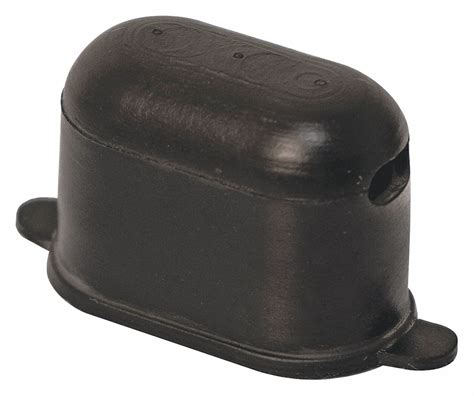 Dayton Capacitor Terminal Cover Oval 1 1 2 In Compatible Capacitor Wd 1 Lead Holes 12n982