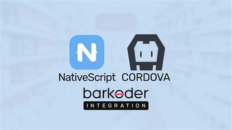 BarKoder Barcode SDK Available For Cordova NativeScript