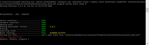 Problems Updating Firmware For Arduino Wifi Shield IDE X Arduino Forum